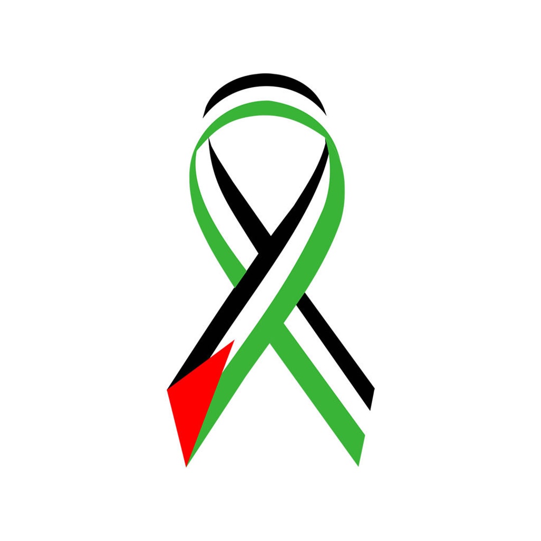 2X Free Palestine Iron on Ribbon Screen Print Transfer for Fabric ...