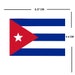 Set of 2 Cuba Flag Iron on Screen Print Transfers for Fabrics Machine ...