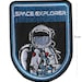 Astronaut Space Explorer Iron / Sew on Embroidered Patch Badge ...