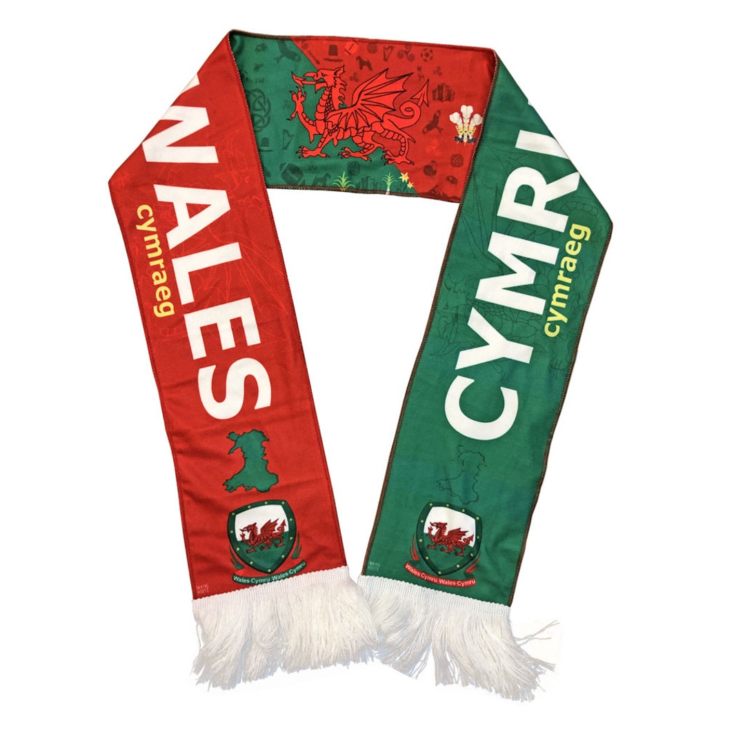 Wales National Team Supporter Scarf Football Soccer World Cup Football ...