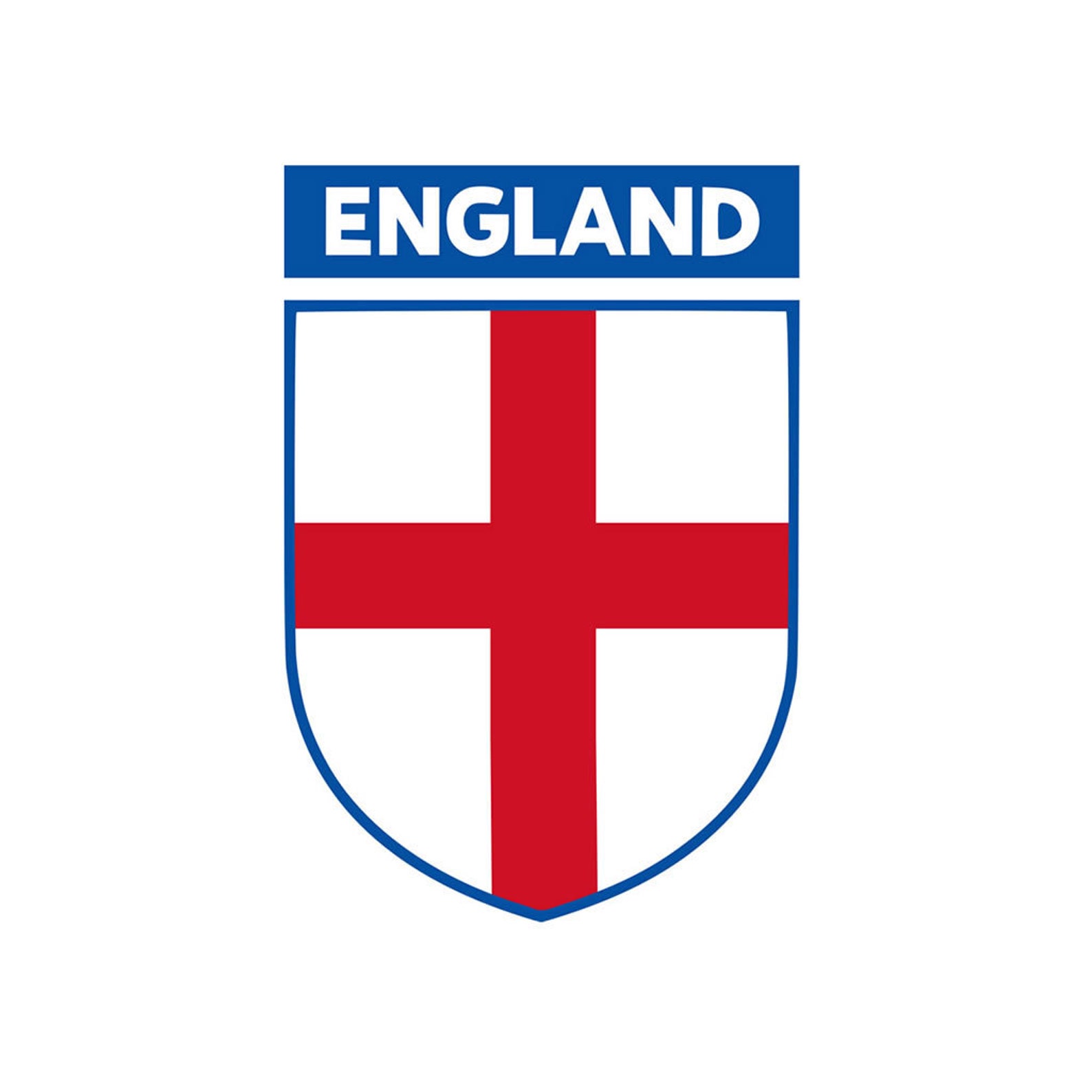 2 X England Team Crest Iron on Screen Print Transfers for Fabrics ...