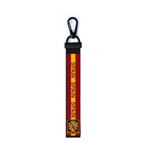 Spanish Flag Key Chain Keyring Luggage Tag Zipper Pull Bag Spain Key ...