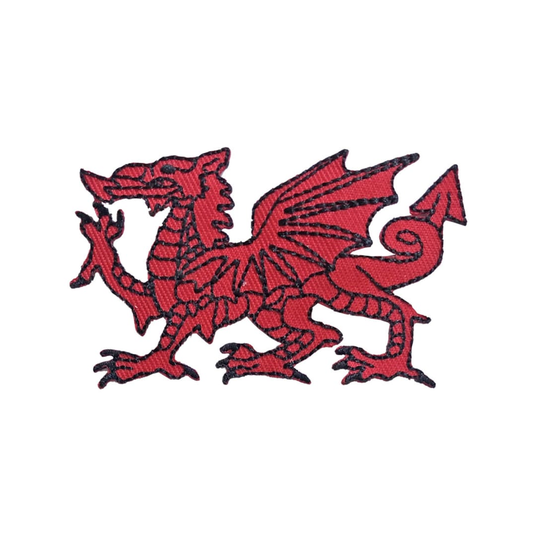 Wales Dragon Embroidery Patch Iron on or Sew on Embroidered Motif ...