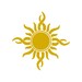 Set of 2 Sun Iron on Screen Print Transfers for Fabrics Machine ...