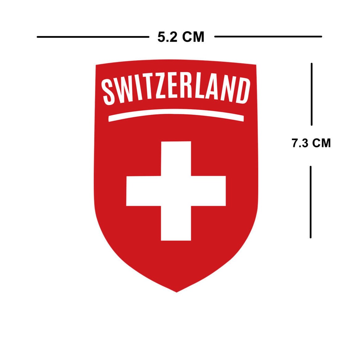 Switzerland Flag Crest IRON on Screen Print Transfer Patch Applique ...