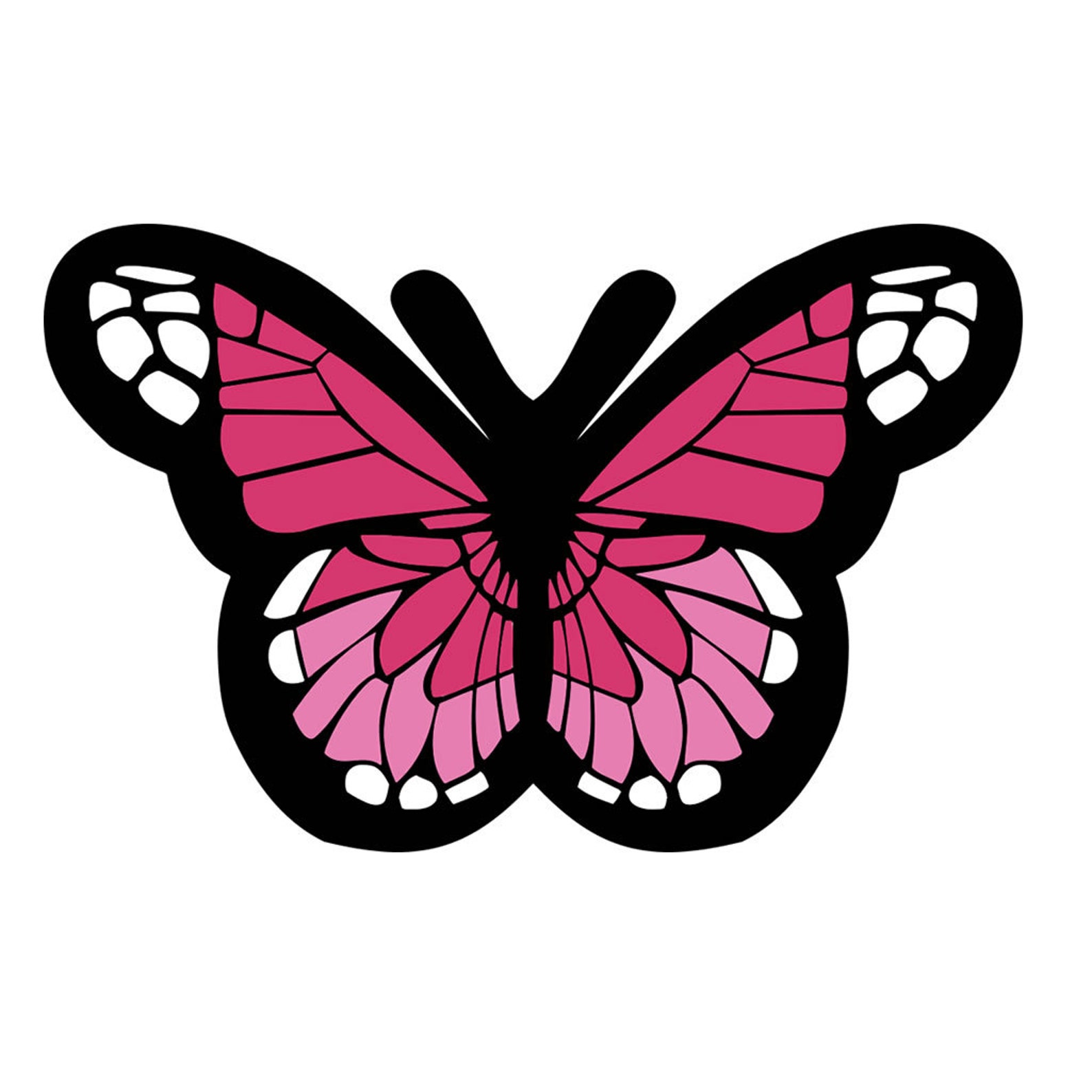 Set of 6 Iron on Butterflies Screen Print Transfers for Fabrics Machine ...
