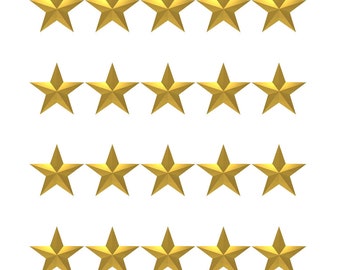 5 Point Stars | Etsy