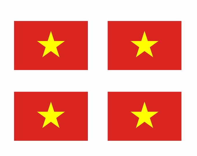 Vietnam Flag Iron on Heat Transfer Vinyl HTV / Socialist Republic of ...