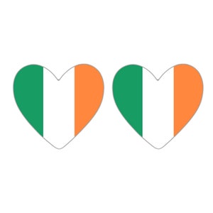 Set of 2 X Irish Flag Temporary Tattoo Waterproof Lasts 1 Week Flag for ...