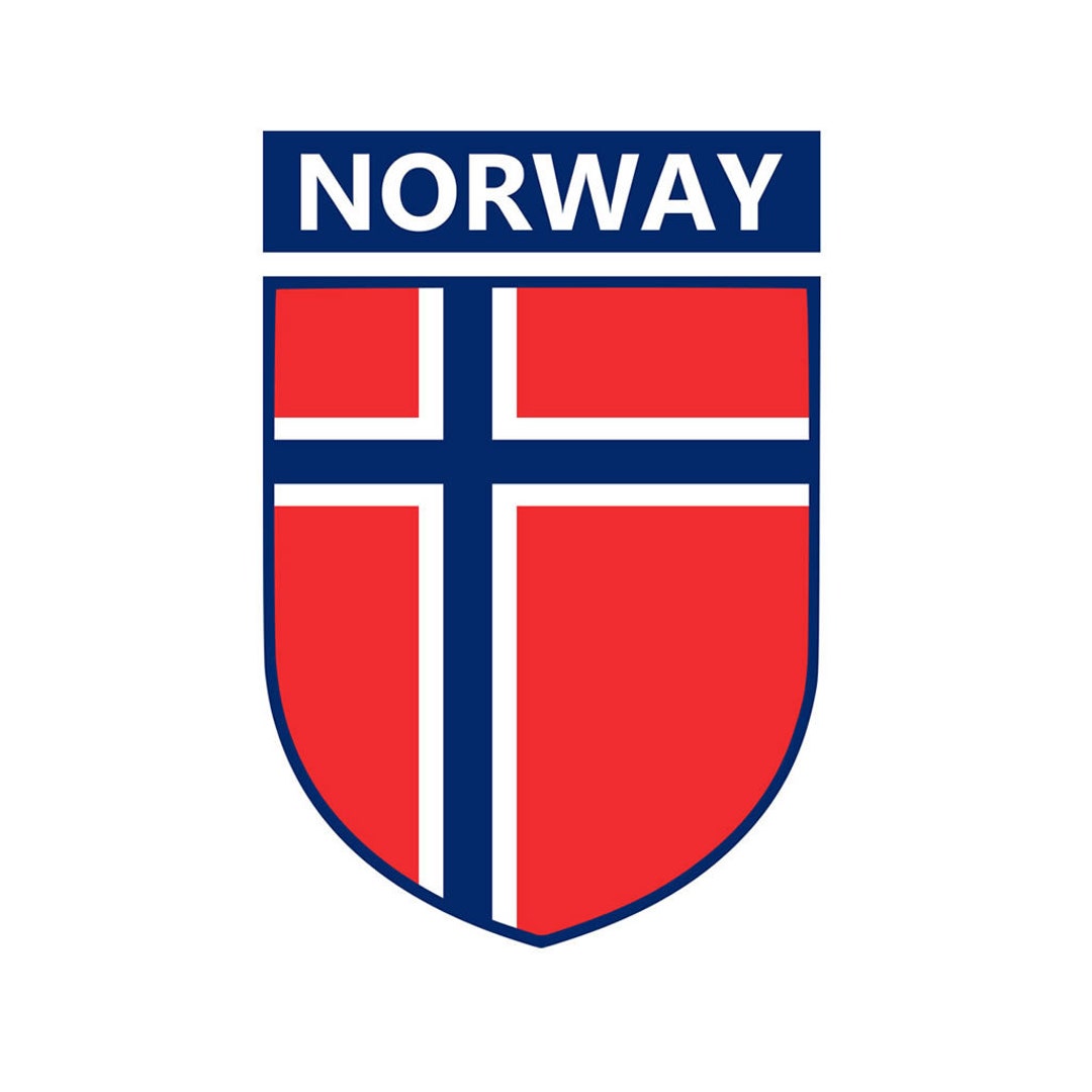 Norway Team Crest Iron on Screen Print Transfers for Fabrics Machine ...