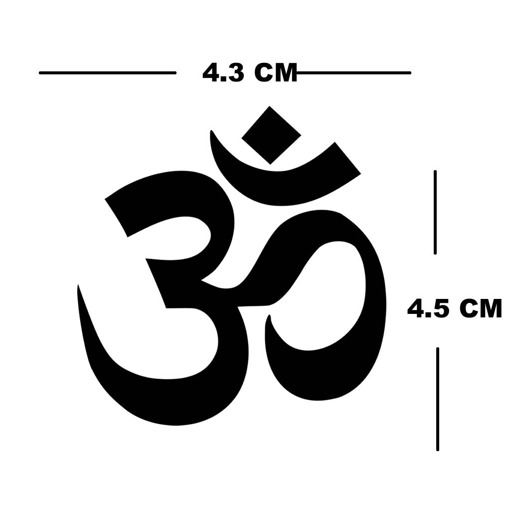 Set of 2 X OM TEMPORARY TATTOO Waterproof Hinduism Spiritual - Etsy