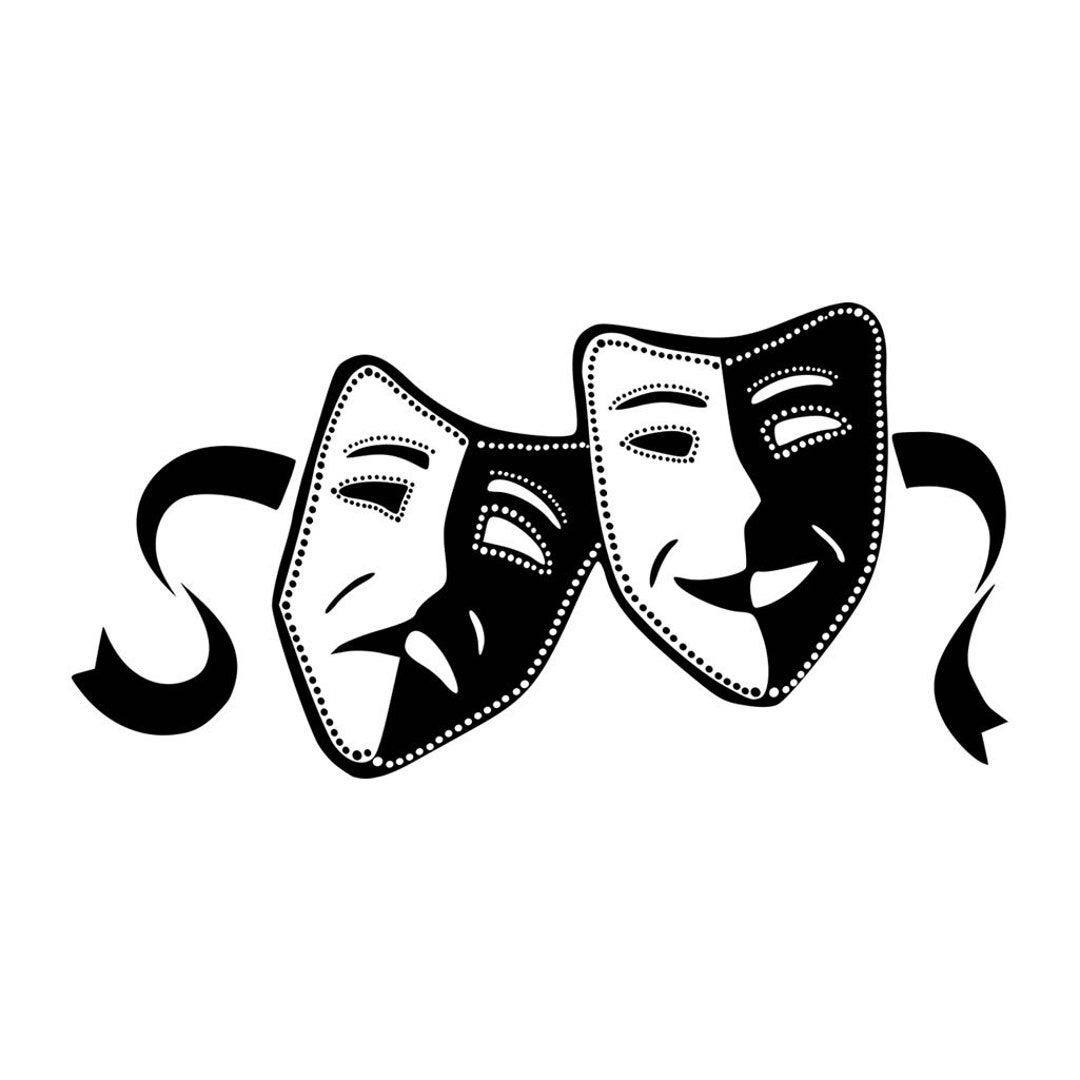 Actor Masks Iron on DIY Screen Print Transfer Patch for Fabric Drama - Etsy