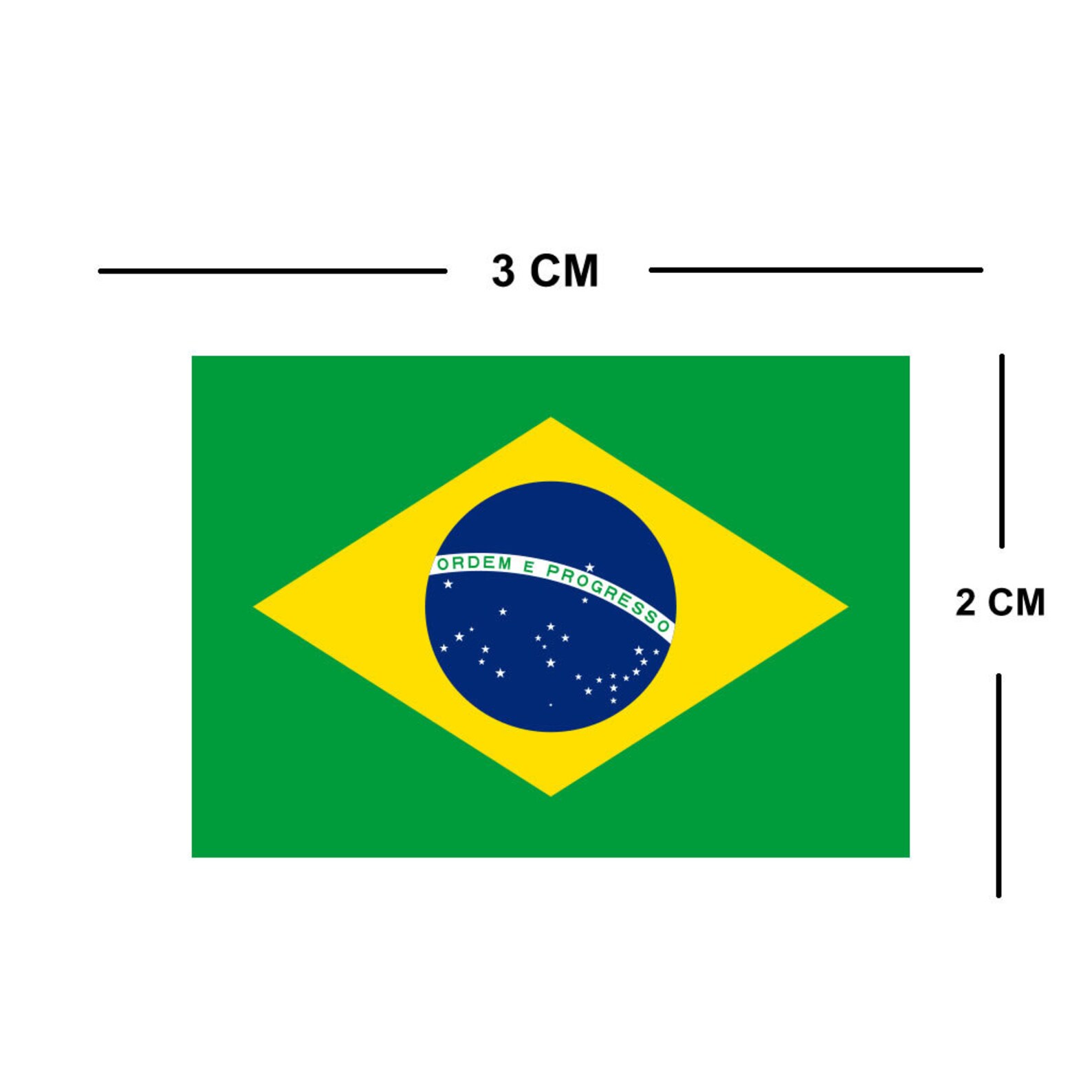 Brazil Flag Iron on Screen Print Transfers for Fabrics Machine Washable ...