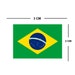 Brazil Flag Iron on Screen Print Transfers for Fabrics Machine Washable ...
