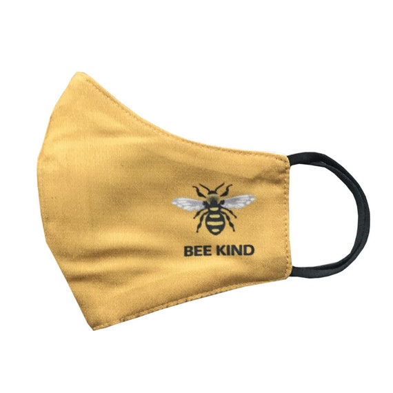 BEE KIND Face Mask Protective Covering Washable Reusable | Etsy UK