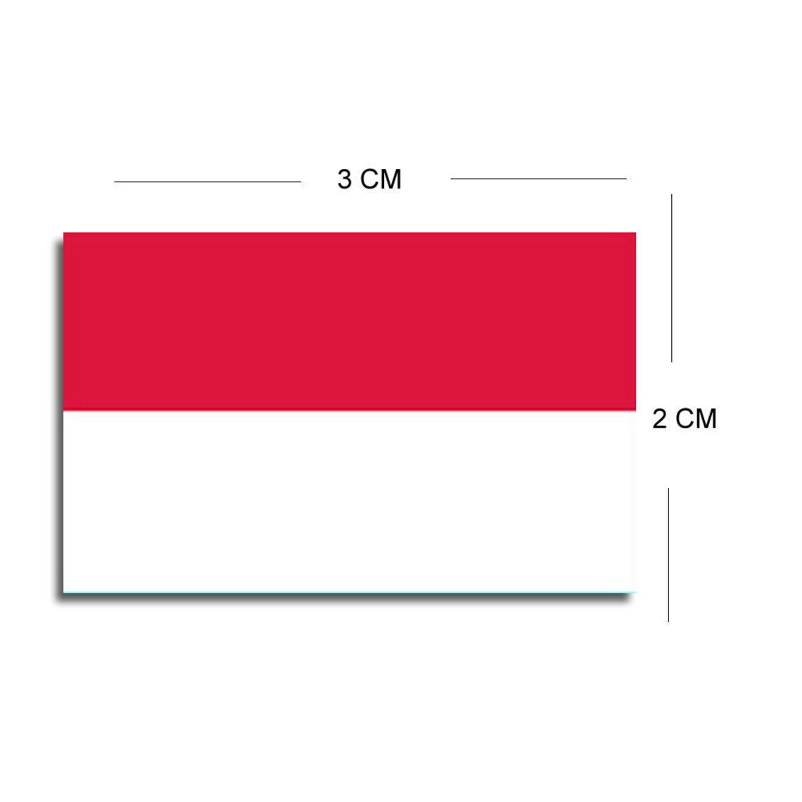 Set of 4x Indonesia Flag Iron on Screen Print Transfers for Fabrics ...