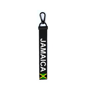 Jamaica Key Chain Keyring Luggage Tag Zipper Pull Bag Jamaican Key Ring ...
