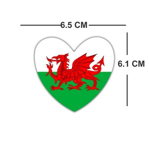 Wales Flag Heart Iron on Screen Print Transfers for Fabrics Welsh Flag ...
