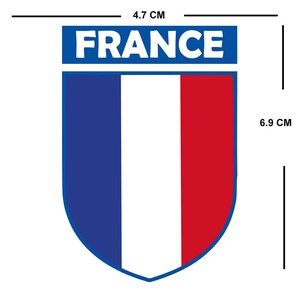 French Team Crest Iron on Screen Print Transfers for Fabrics Machine ...