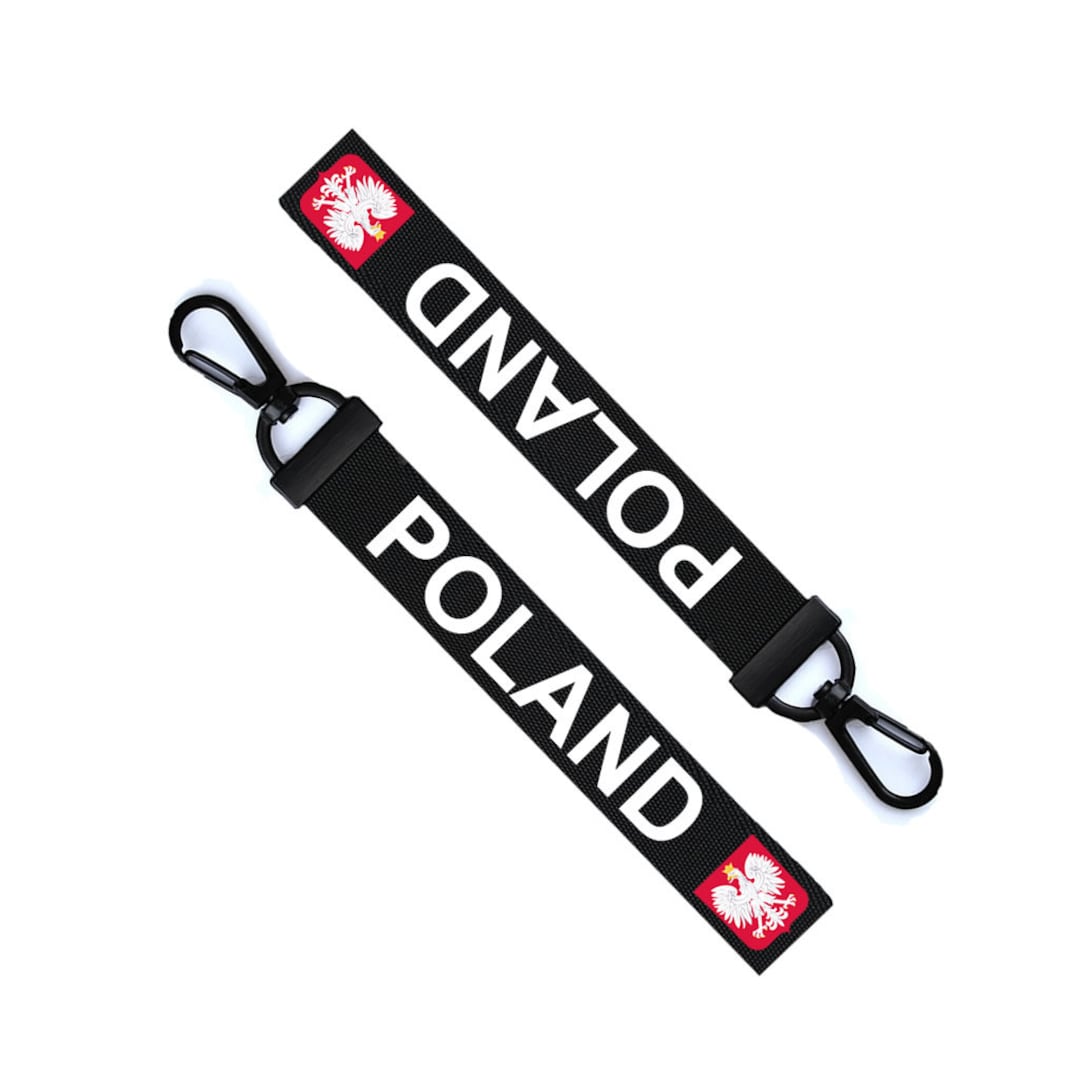 Poland Flag Key Chain Keyring Luggage Tag Zipper Pull Bag Polish Key ...
