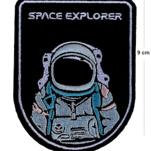 Astronaut Space Explorer Iron / Sew on Embroidered Patch Badge ...
