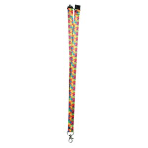 Autism Awareness Jigsaw Lanyard - Neck Strap, ID HOLDER Safety ...