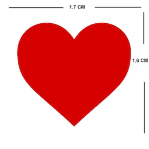 Set of 10 X Hearts Iron on Screen Print Transfers for Fabrics Machine ...