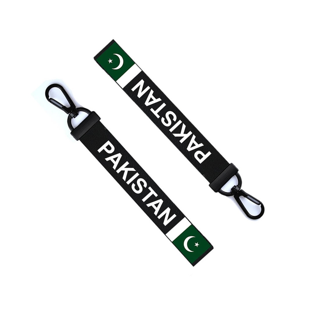 Pakistan Flag Key Chain Keyring Luggage Tag Zipper Pull Bag Pakistani ...