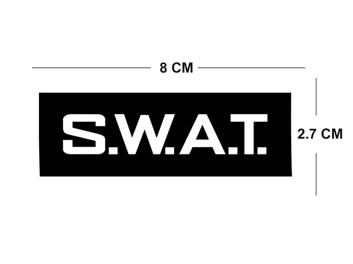 Set of 2 Iron on SWAT Screen Print Transfers for Fabrics - Etsy
