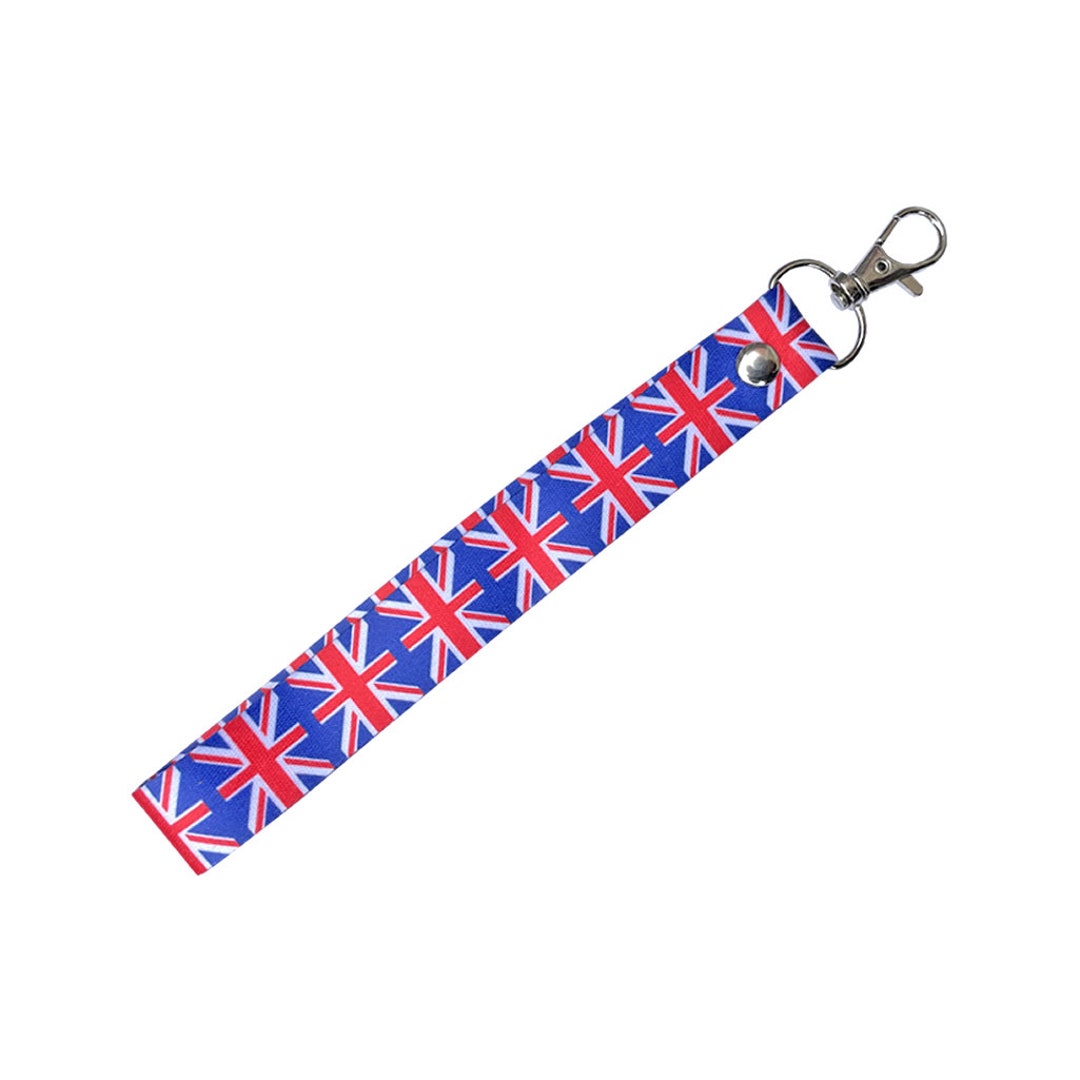 Great Britain Union Jack Key Chain Keyring Luggage Tag Zipper Pull Bag ...