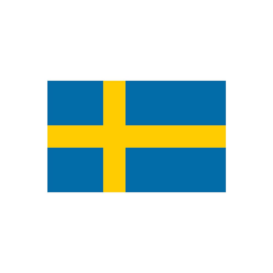 Set of 2 Sweden Flag Iron on Screen Print Transfers for Fabrics Machine ...