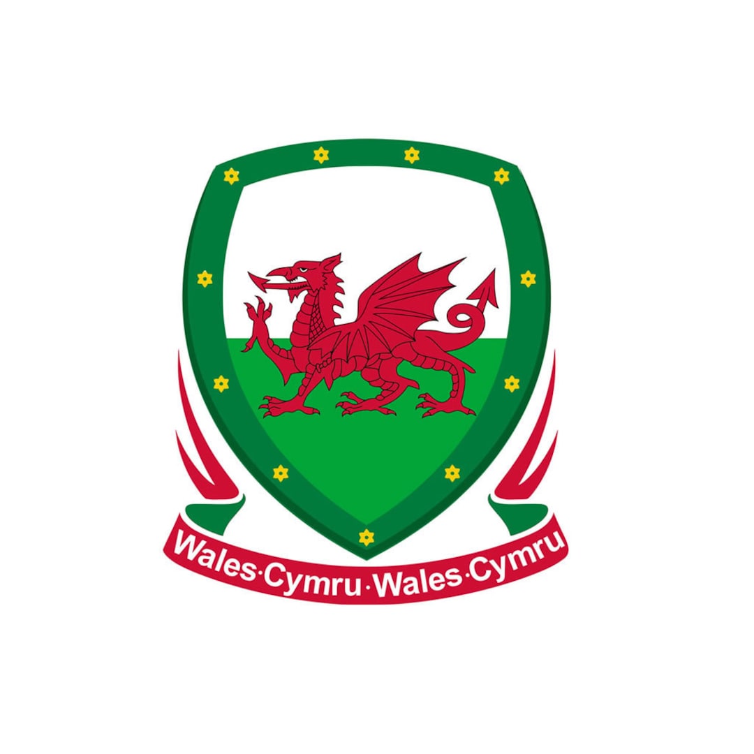 Wales Team Crest SVG Png Dxf Eps Jpg File Format Instant Download Welsh ...