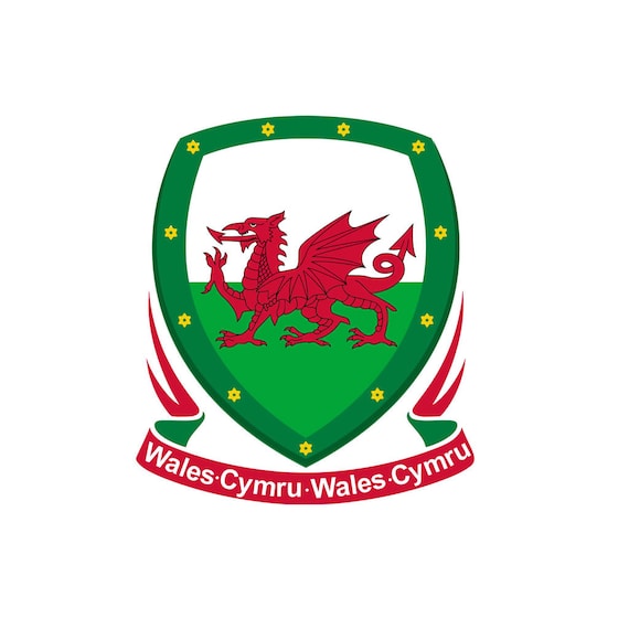 Wales Team Crest SVG png dxf eps jpg file format Instant | Etsy