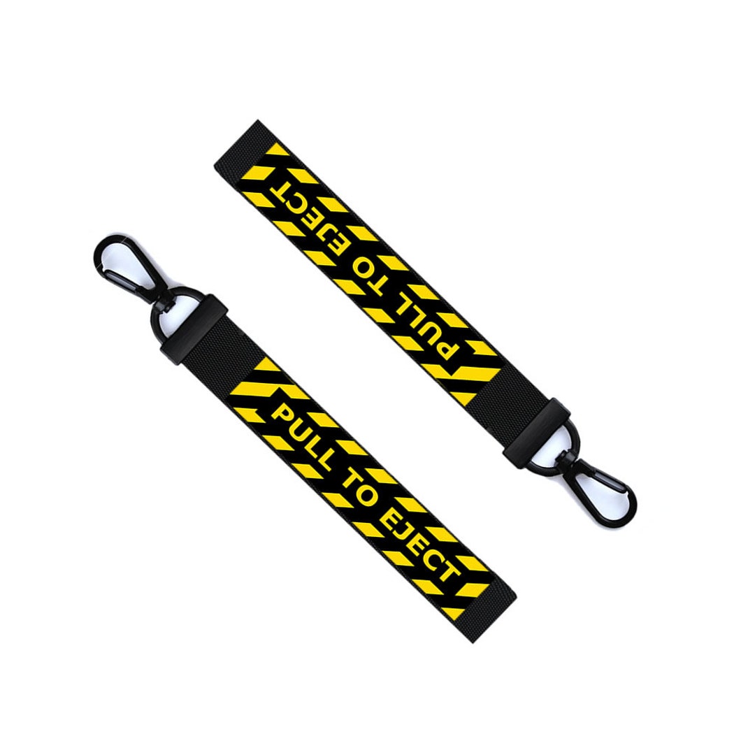 Pull to Eject Key Chain Keyring Luggage Tag Zipper Pull Bag Key Ring ...