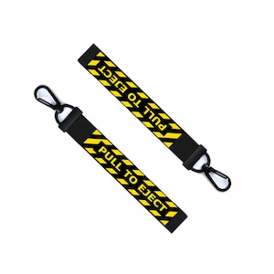 Pull to Eject Key Chain Keyring Luggage Tag Zipper Pull Bag Key Ring ...