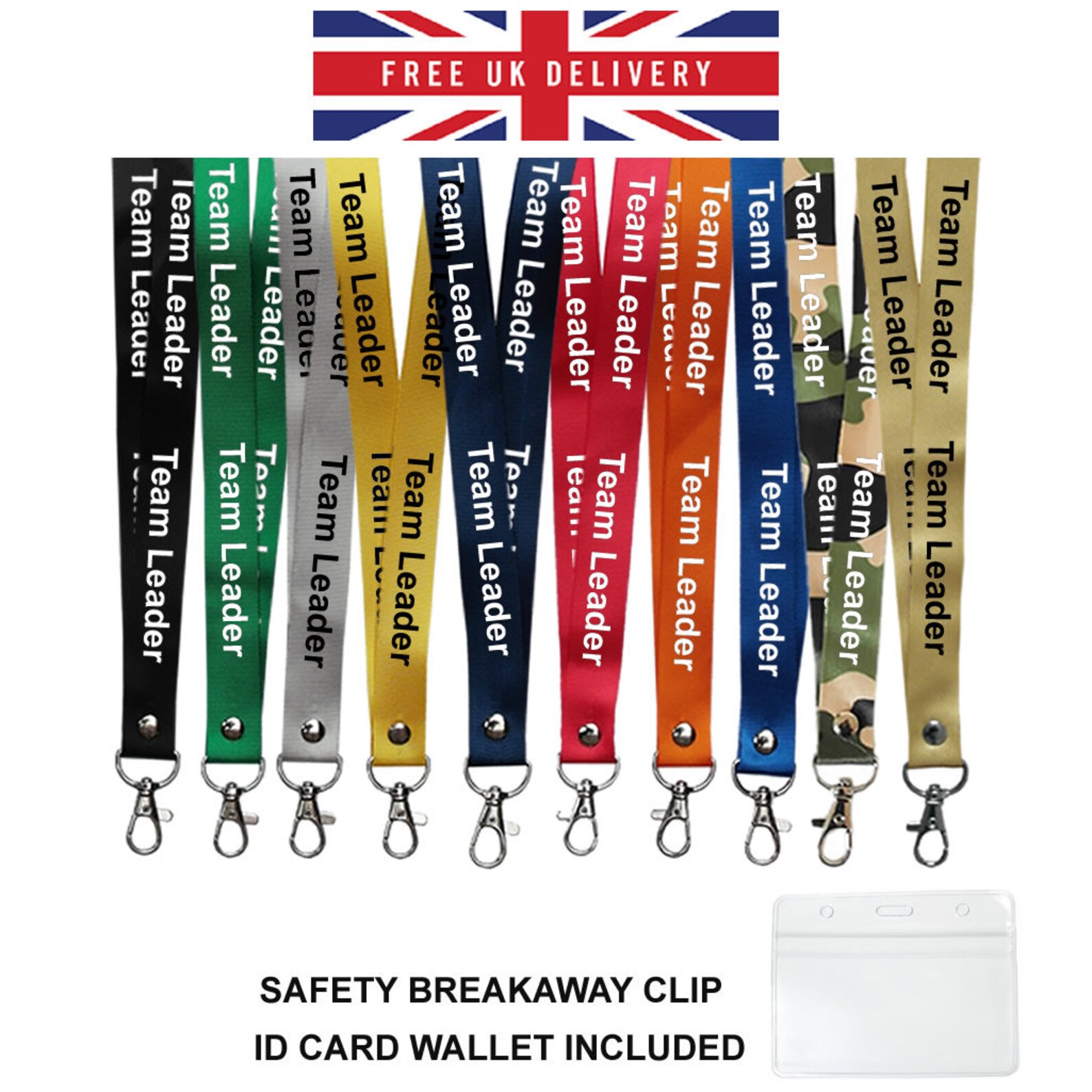 Team Leader Printed Lanyard Neck Strap ID HOLDER Included - Etsy