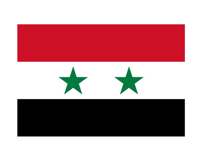 Patch Flag Coat of Arms Shield Emblem Country Embroidered Badge Syria Syrian - Etsy