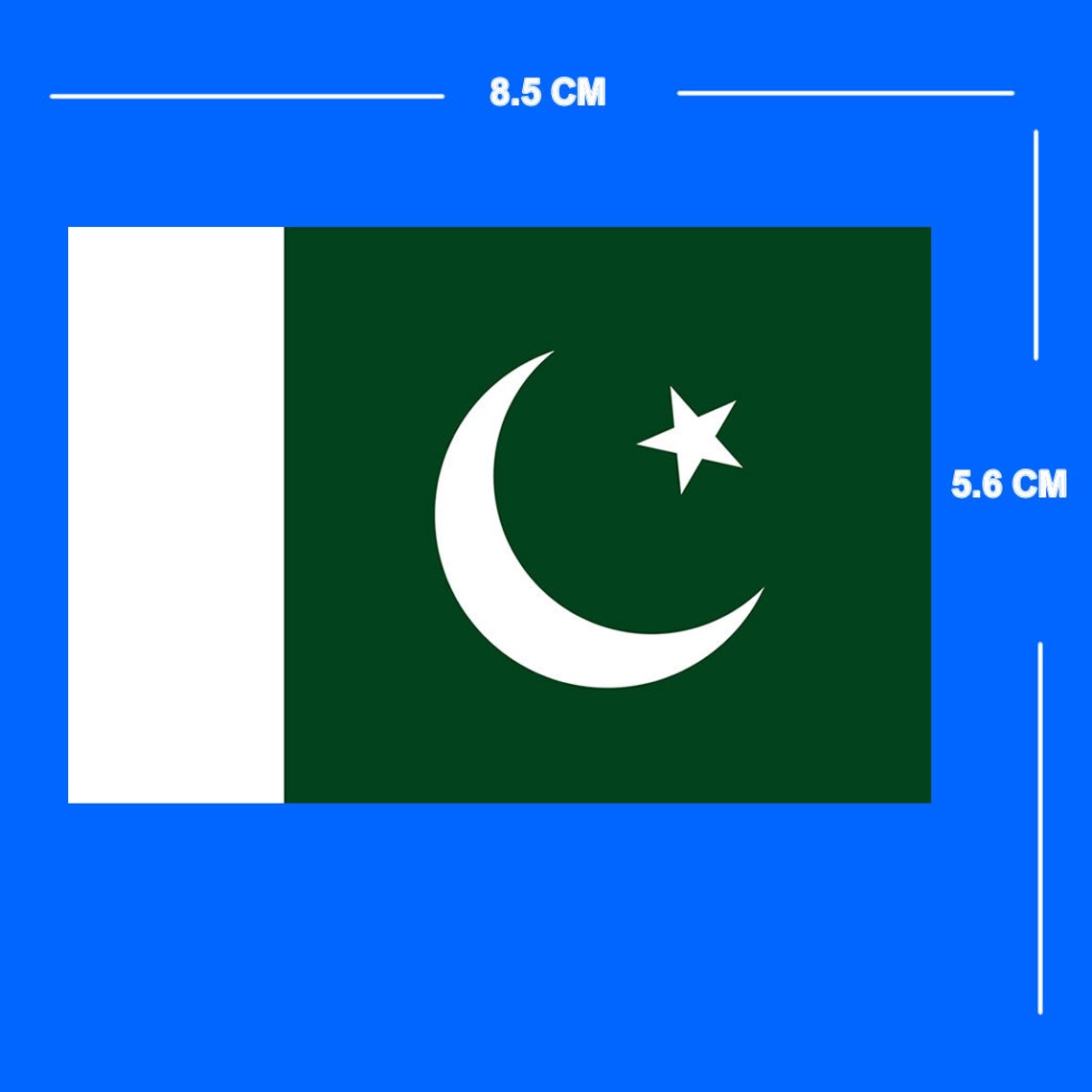 Set of 2 Pakistan Flag Iron on Screen Print Transfers for | Etsy