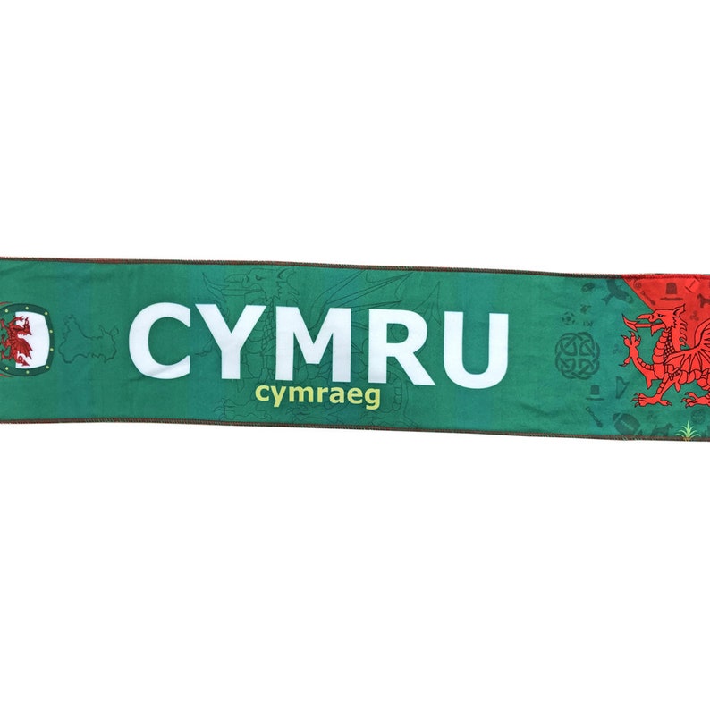 Wales National Team Supporter Scarf Football Soccer World Cup Football ...