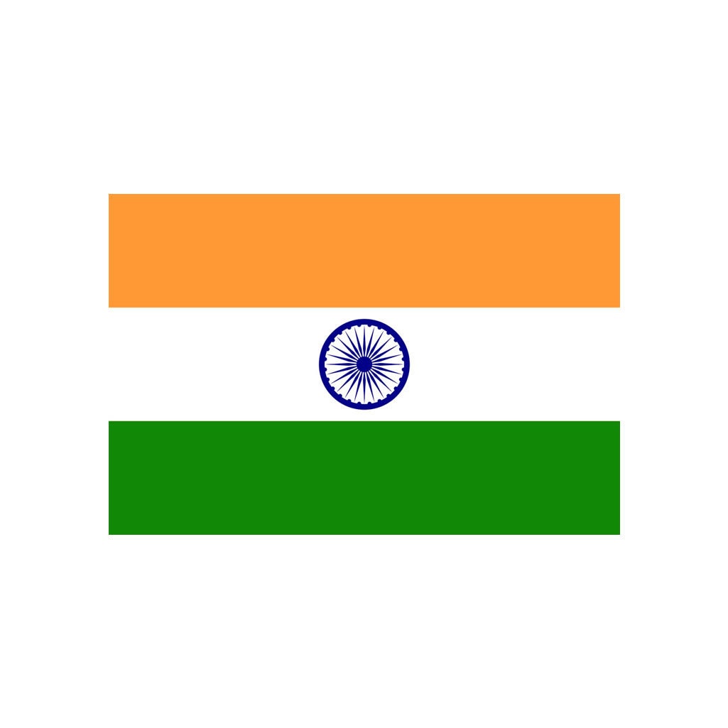 Set of 2 X India Flag Iron on Screen Print Transfers for Fabrics ...