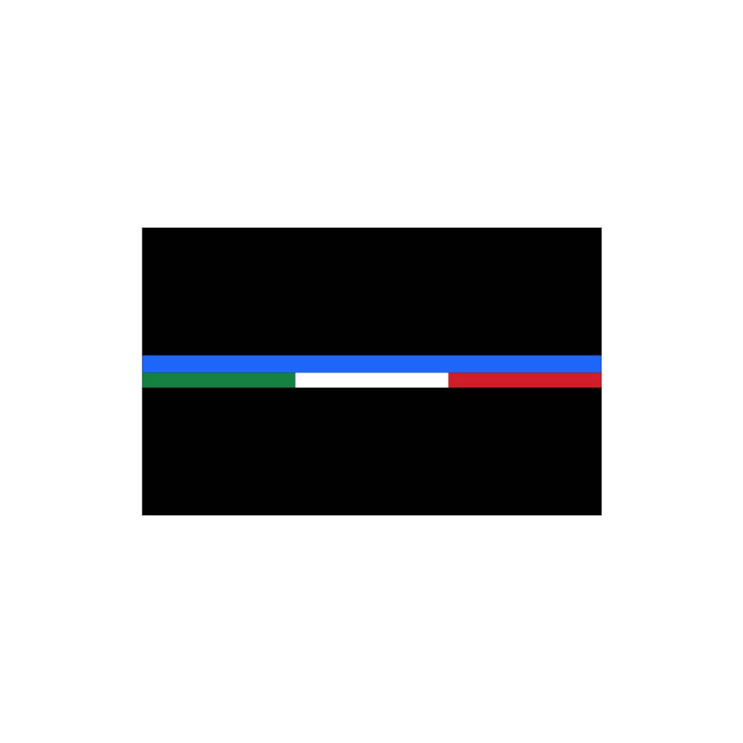 Italy Thin Blue Line Flag Iron on Screen Print Transfers for Fabrics ...