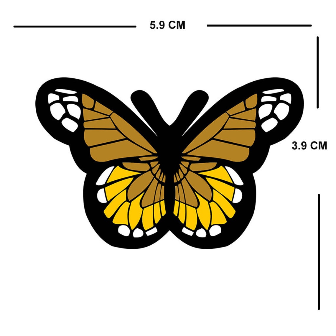 Set of 6 Iron on Butterflies Screen Print Transfers for | Etsy