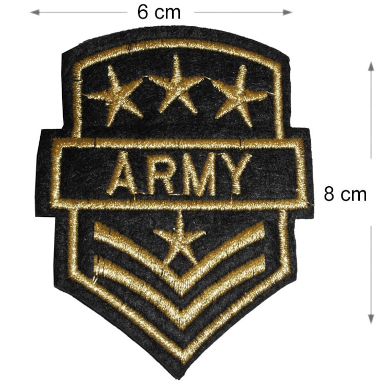 Set of 8 Army Iron / Sew on Embroidered Patch Badge Embroidery Military ...