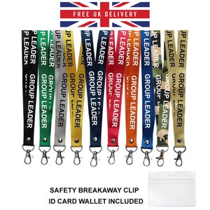Group Leader Printed Lanyard Neck Strap ID HOLDER Included - Etsy
