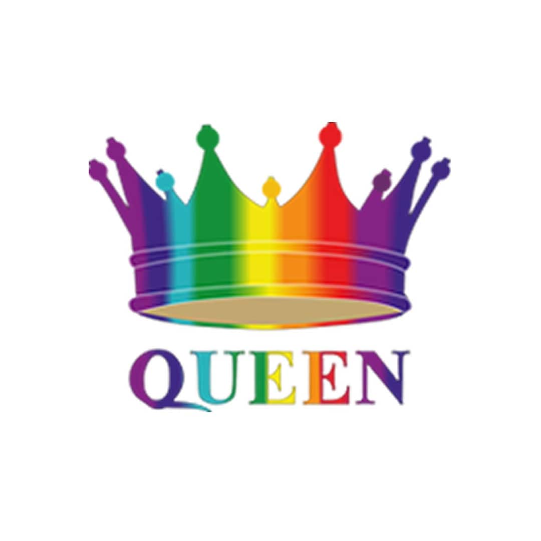 Queen Iron on Transfer for Fabric LGBT Rainbow Crown Lgbtq Gay Pride - Etsy
