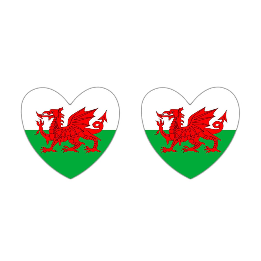 Set of 2 X Welsh FLAG Temporary Tattoo Waterproof Lasts 1 Week Wales ...