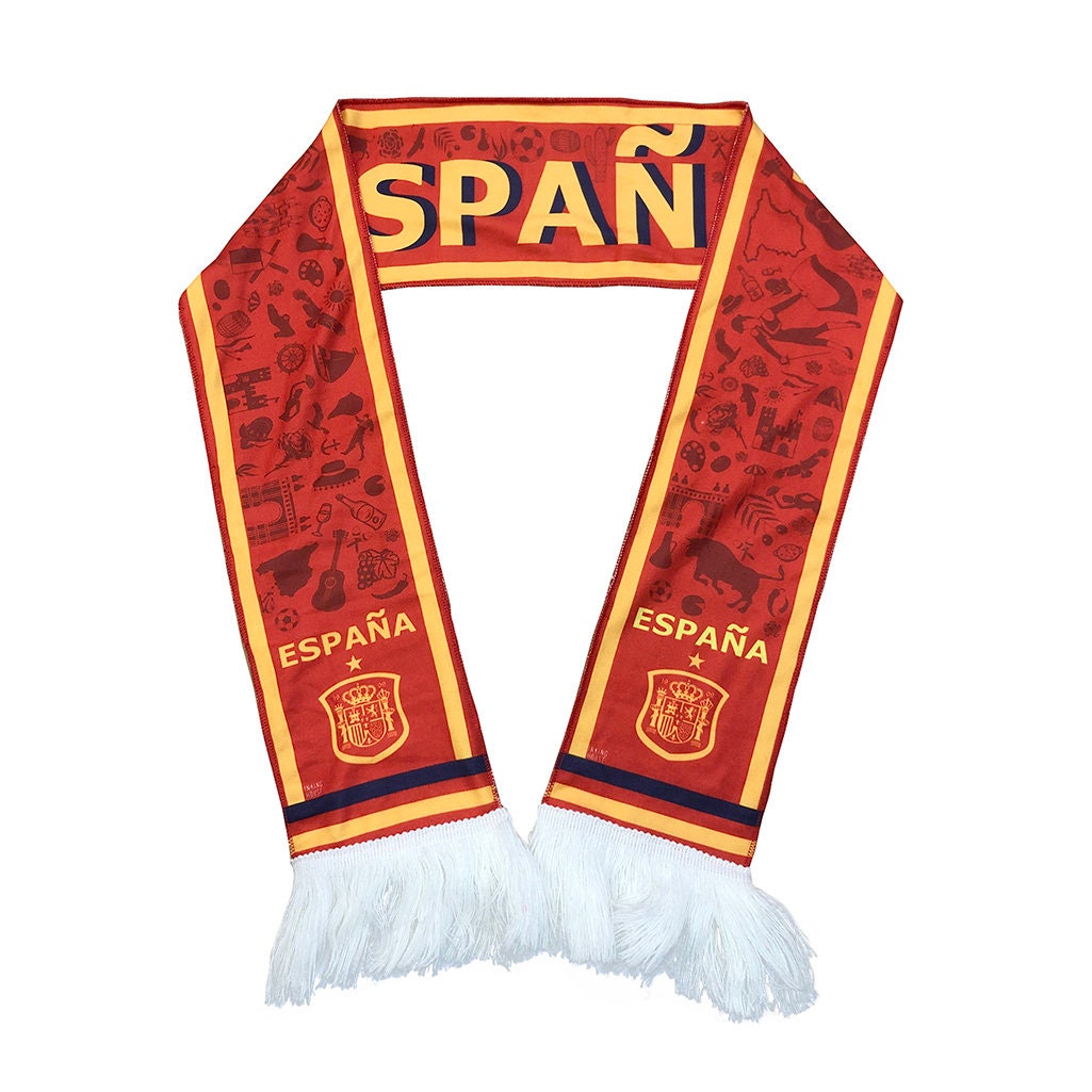 Spain National Team Supporter Scarf Football Soccer World Cup Football ...