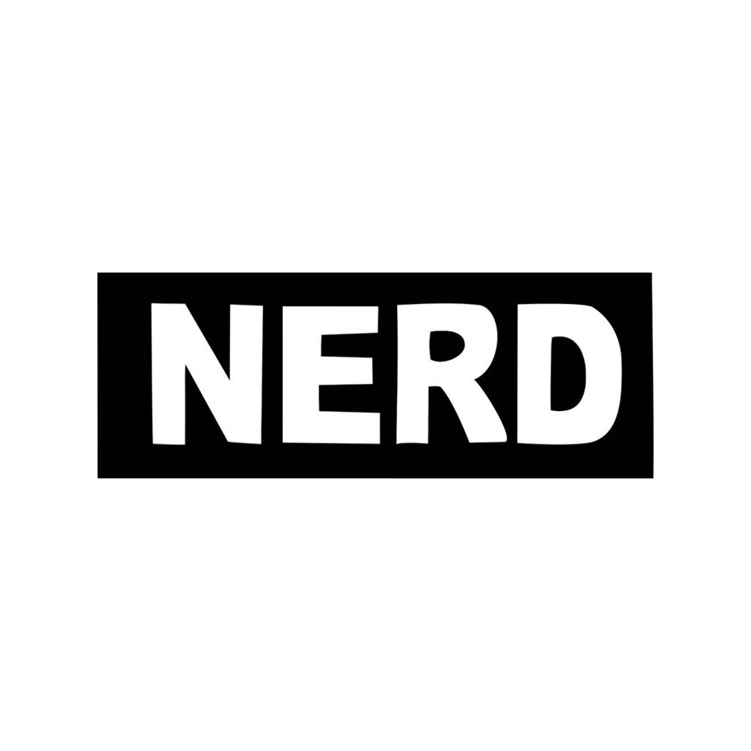 Set of 2 X Nerd Iron on Screen Print Transfers for Fabrics Machine ...