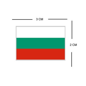 Set of 4 BULGARIA Flag Iron on Screen Print Transfers for Fabrics ...