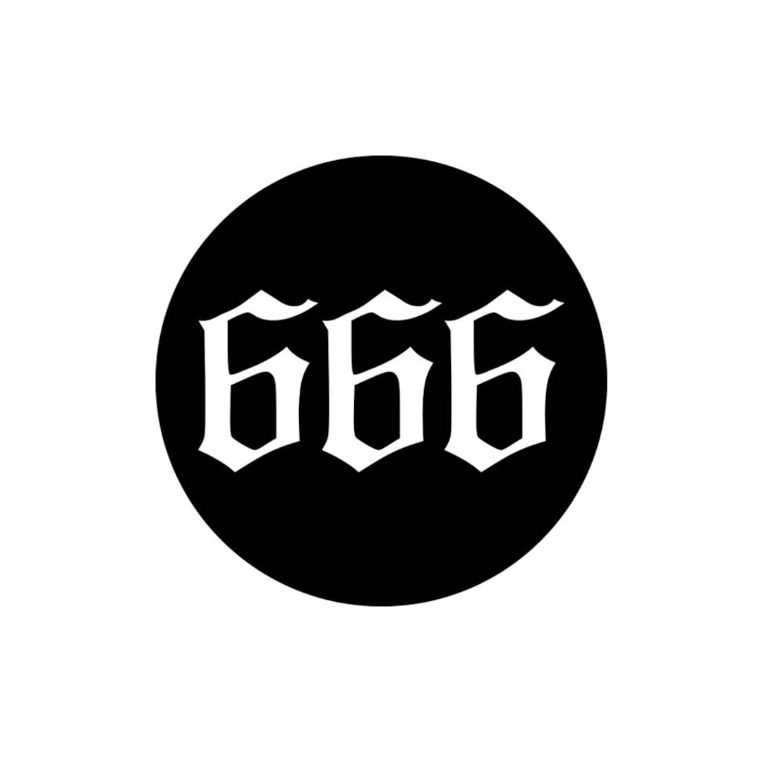 666 Number of the Beast Iron on Transfer for Fabrics Gothic Symbol - Etsy